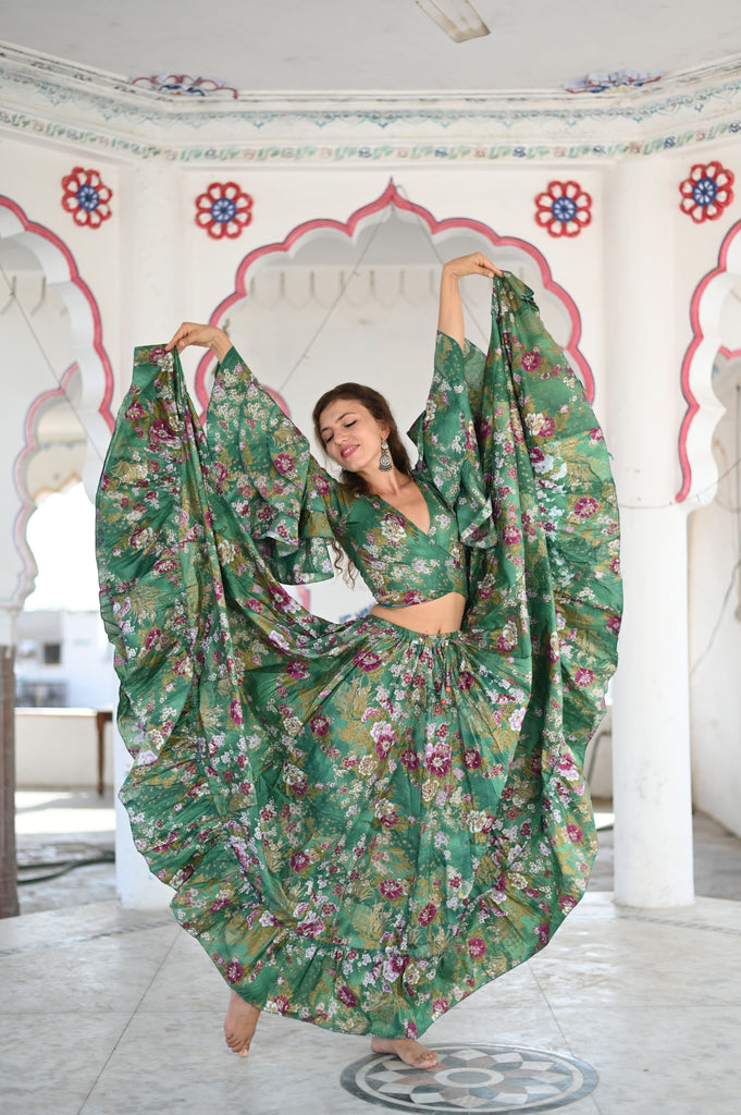 Gypsy Flower Set - Green – Sophia Surya Artwear